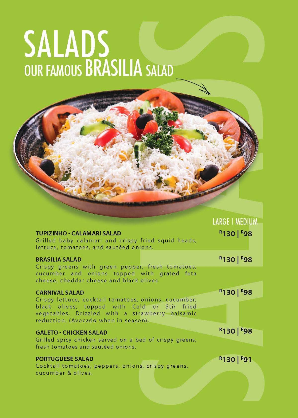 Menu at Rodizio Grill & Tapas restaurant, Sandton, Melrose Arch