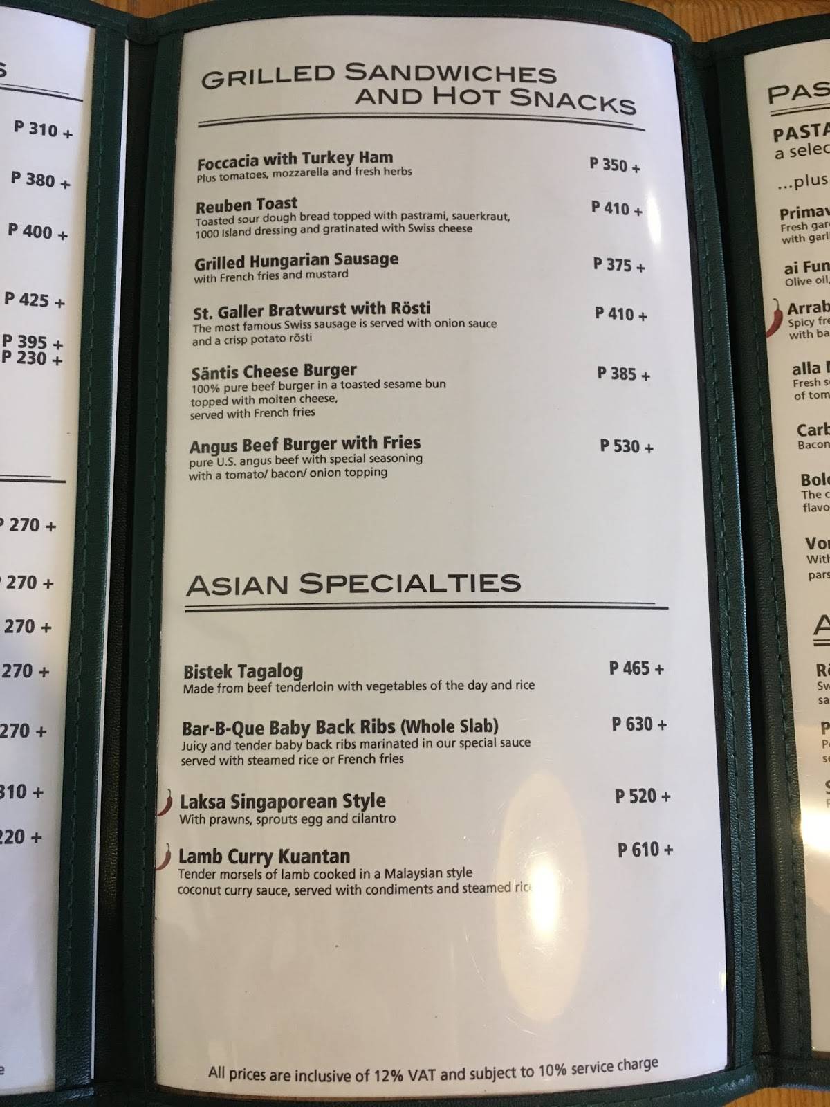 Menu at SÄNTIS Delicatessen Silang restaurant, Silang, Km. 52