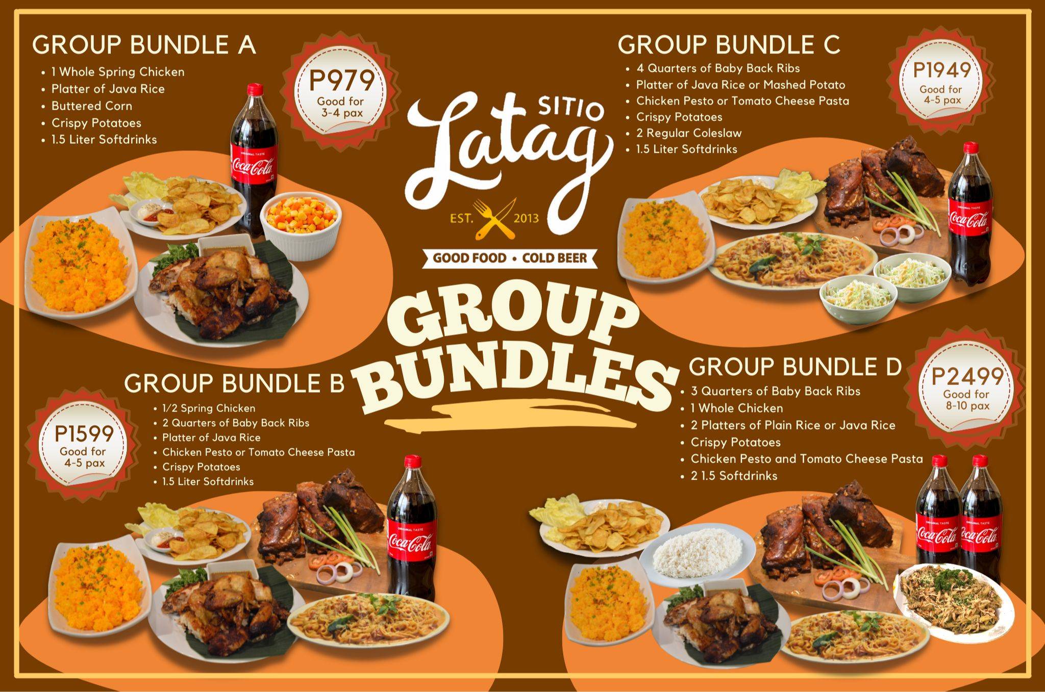 Menu at SITIO LATAG restaurant, Carmona