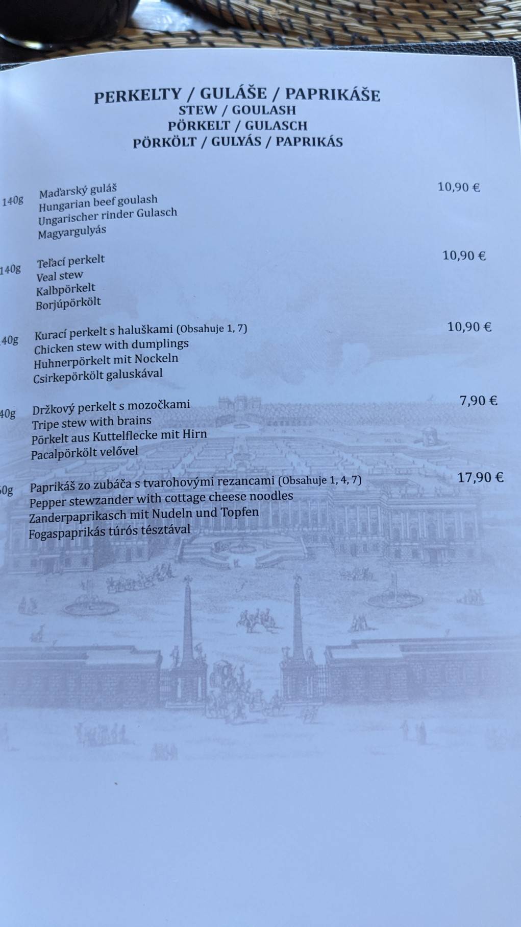 Menu at Jó Bástya Csárda (Čárda Jó Bástya (Dobrá bašta)) restaurant ...