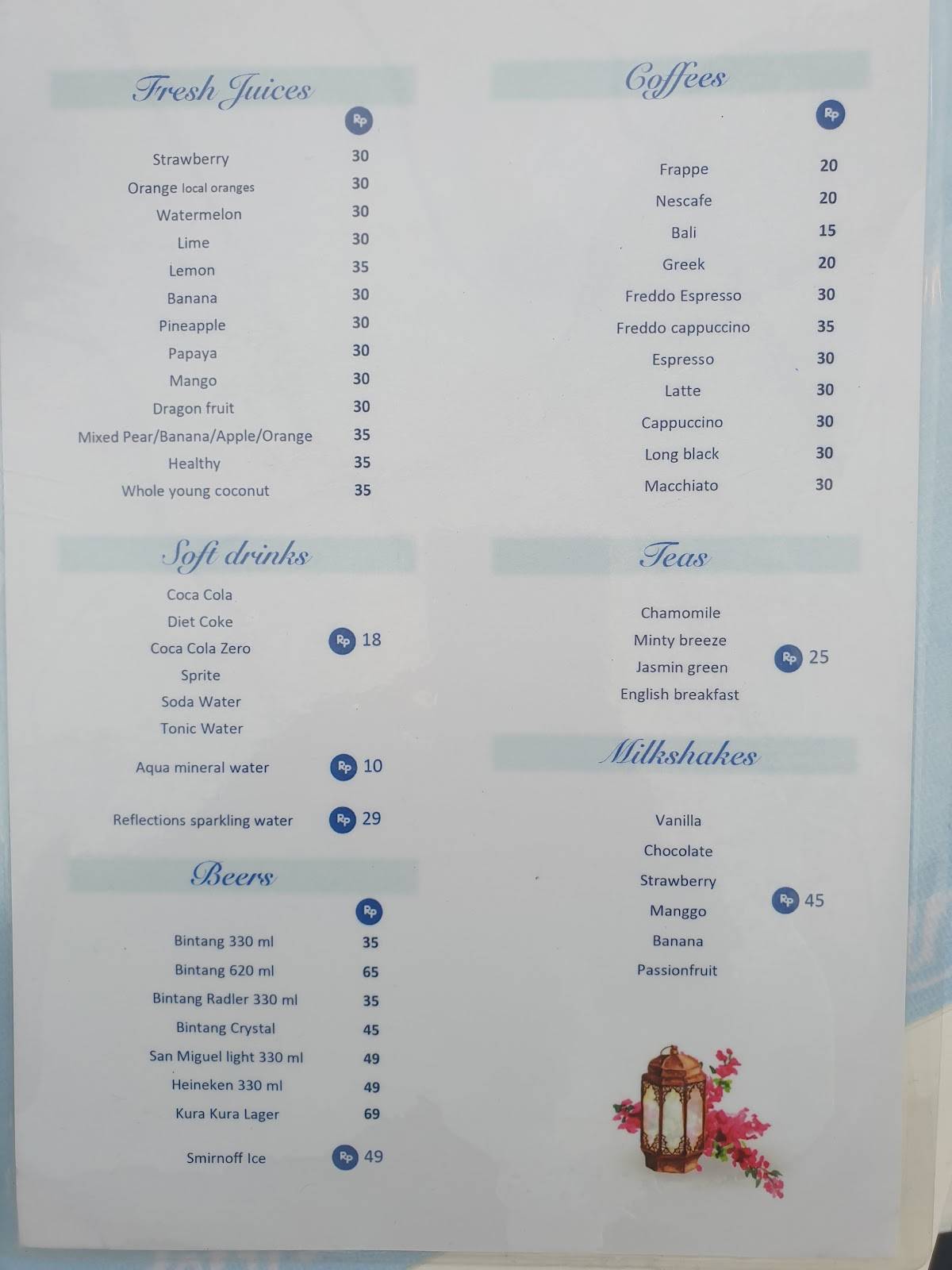 Menu at Santorini Greek Restaurant Seminyak, Mengwi, Jl. Arjuna No.17