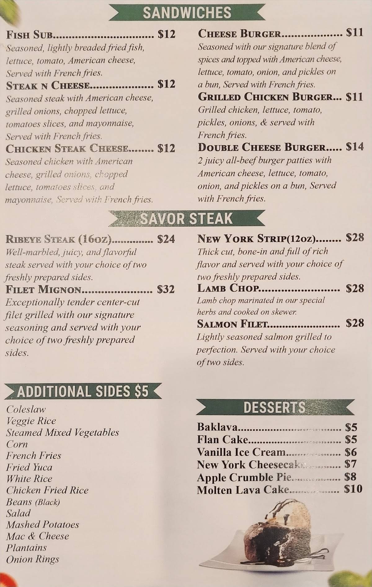 Menu at Savor Kitchen (حلال) restaurant, Manassas