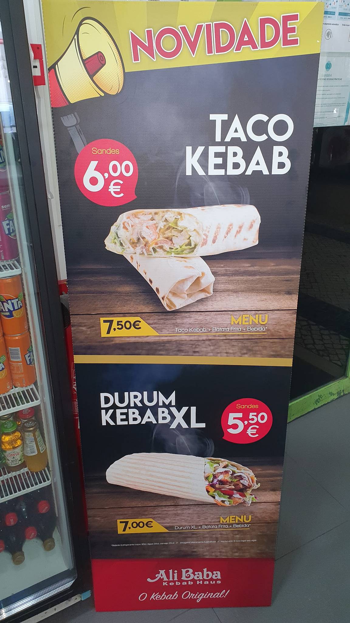 Menu em Ali Baba - Kebab restaurante, Sesimbra