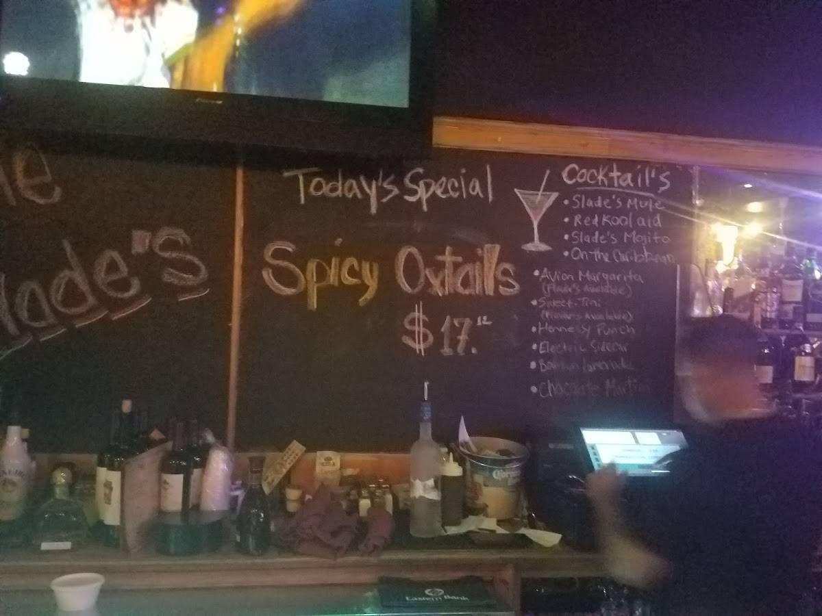 Menu at Slades Bar & Grill, Boston