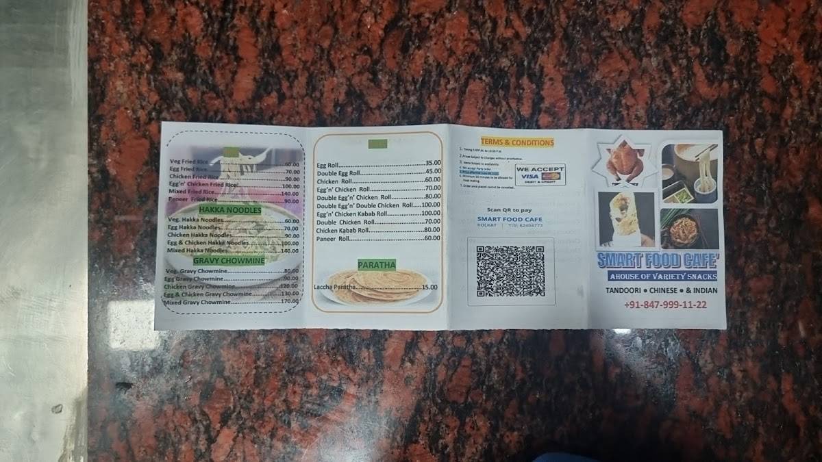 Menu at Smart Food Cafe', Kolkata