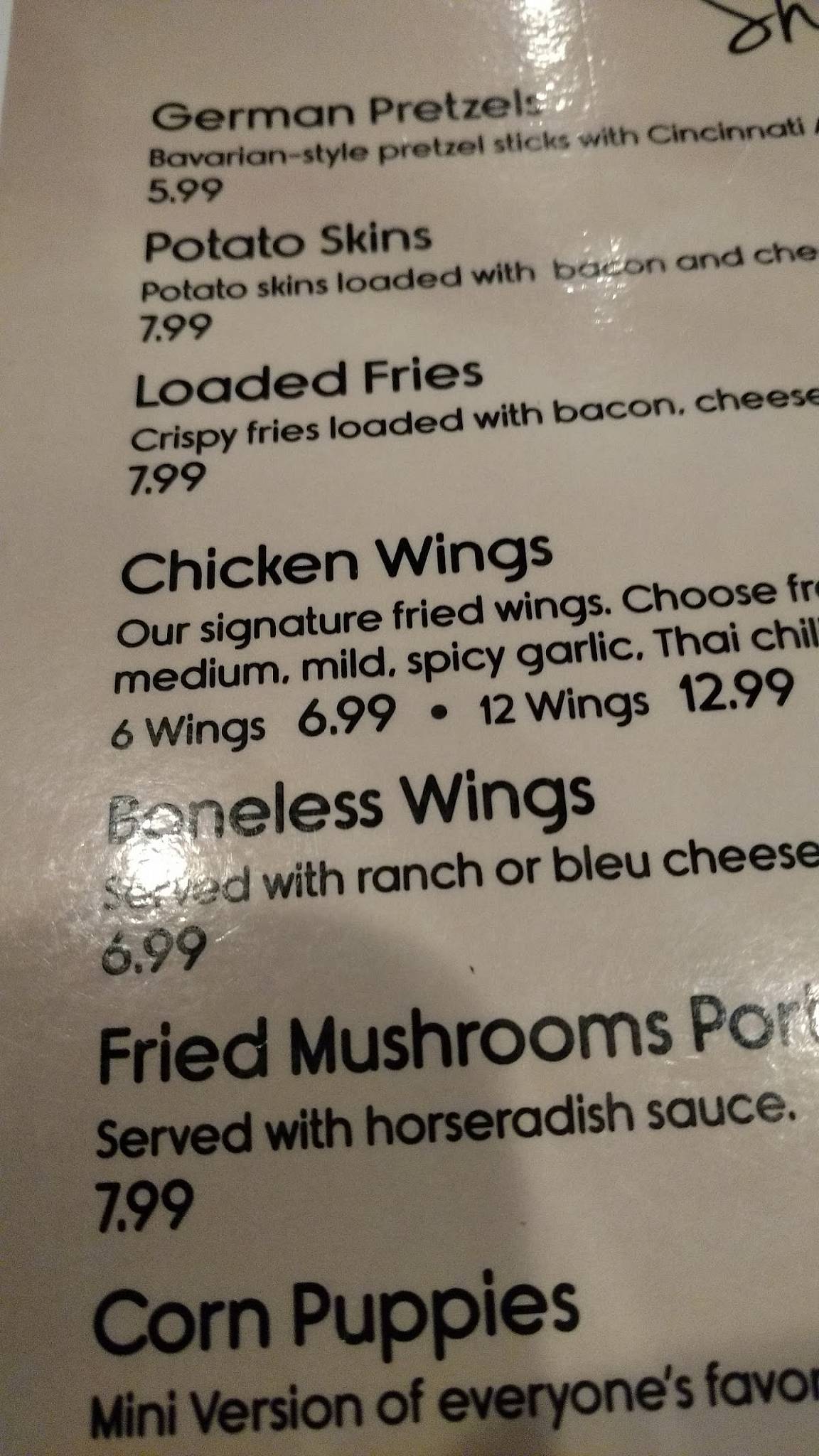 Menu at Snow's Lakeside Tavern - Craft Beer - Steaks - Sports Bar ...