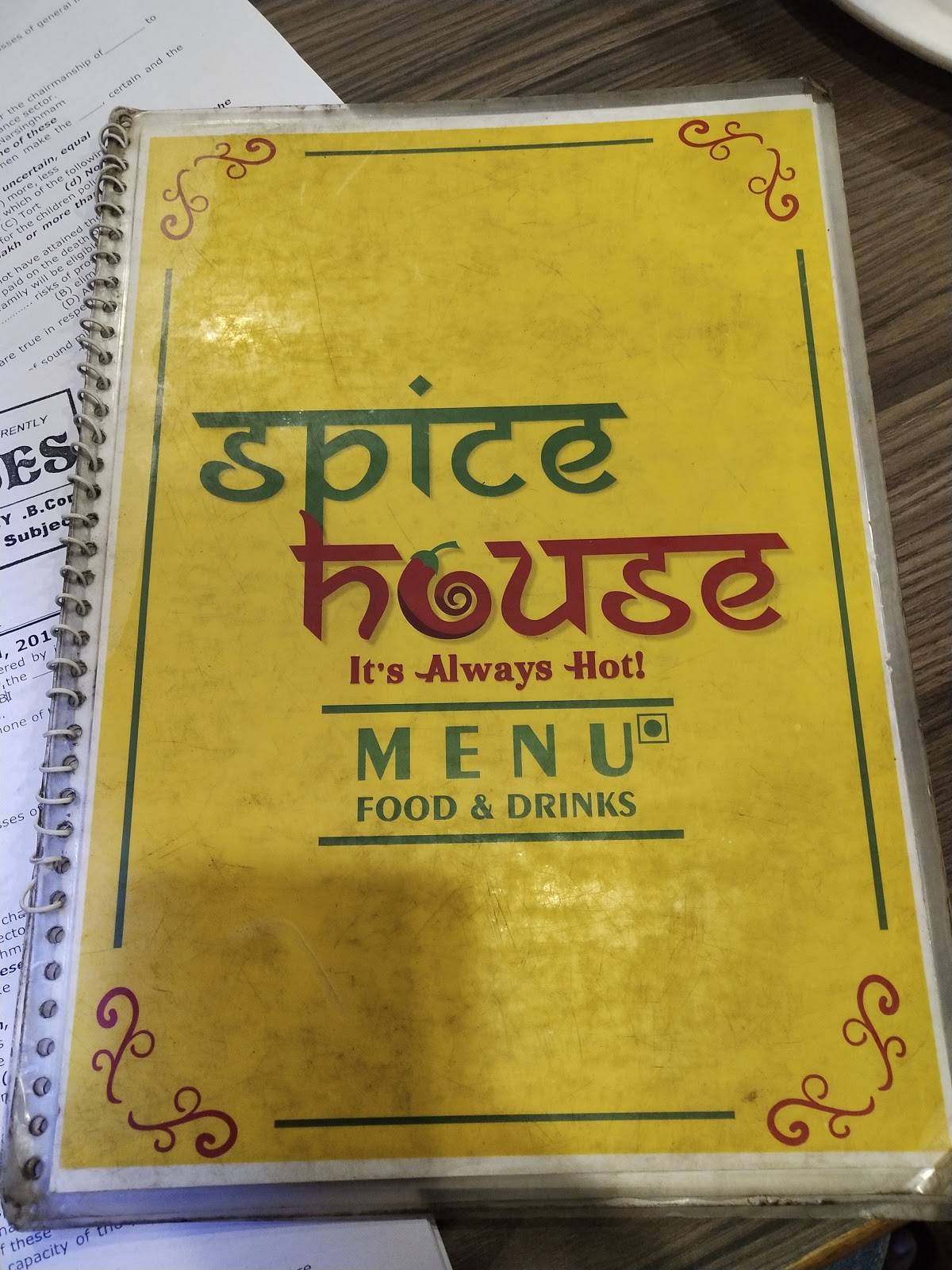 Menu at Spice House, Vadodara, Shop - 10
