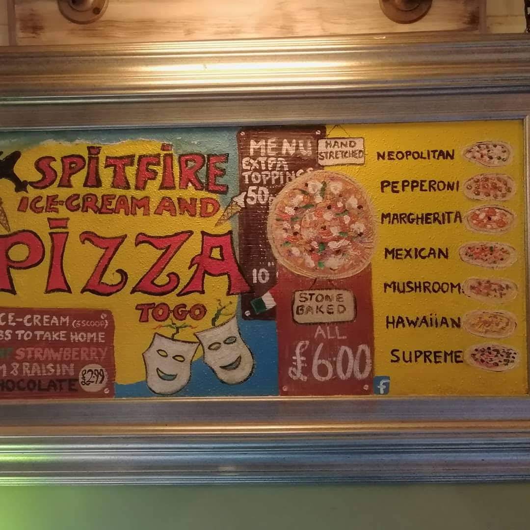 Menu at Spitfire Ice Cream & Pizza Woolston pizzeria, Southampton