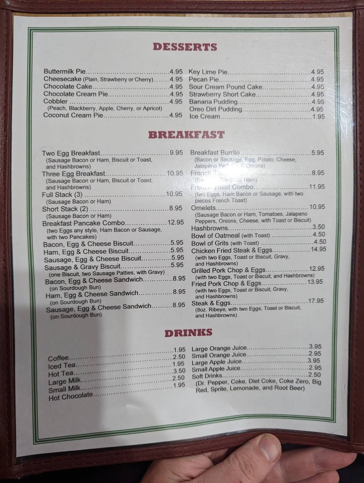 Menu at Ranchers Steak House & Grill steakhouse, Gatesville