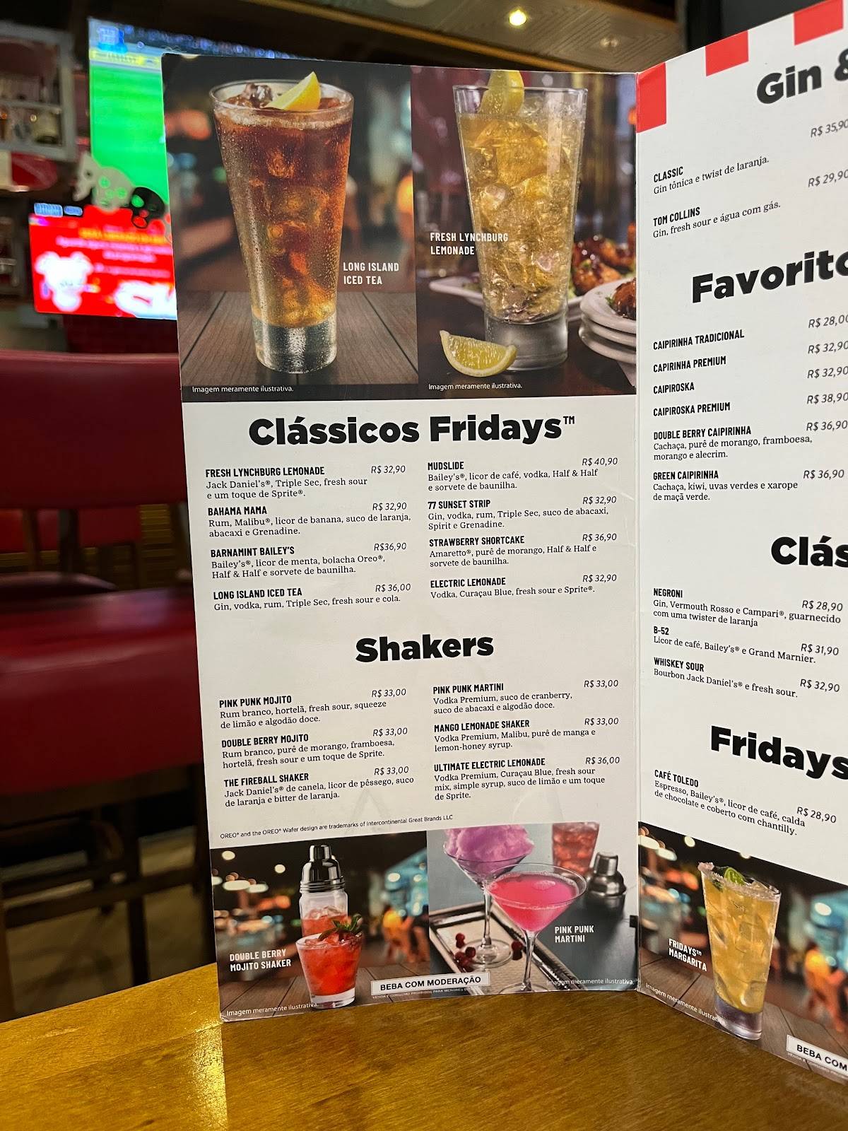 Menu at TGI Fridays: Sports Bar, Drinks, Hambúrguer, Happy Hour em Rio ...