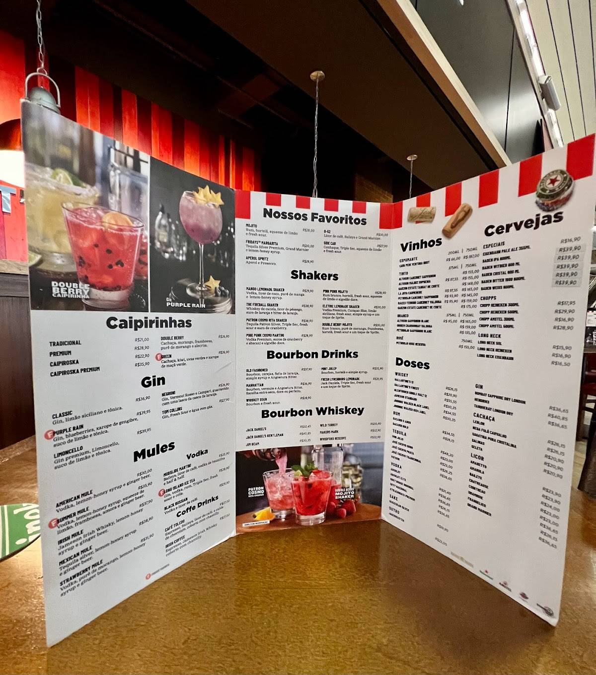 Menu at TGI Fridays: Sports Bar, Drinks, Hambúrguer, Happy Hour em Rio ...