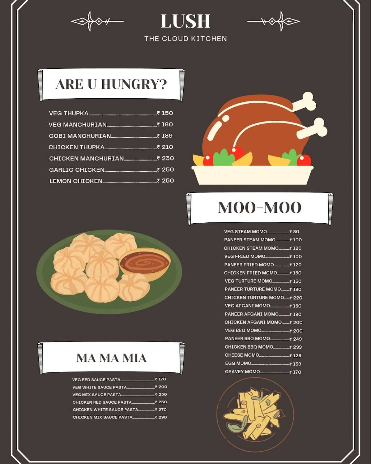 Menu at THE LUSH, New Delhi