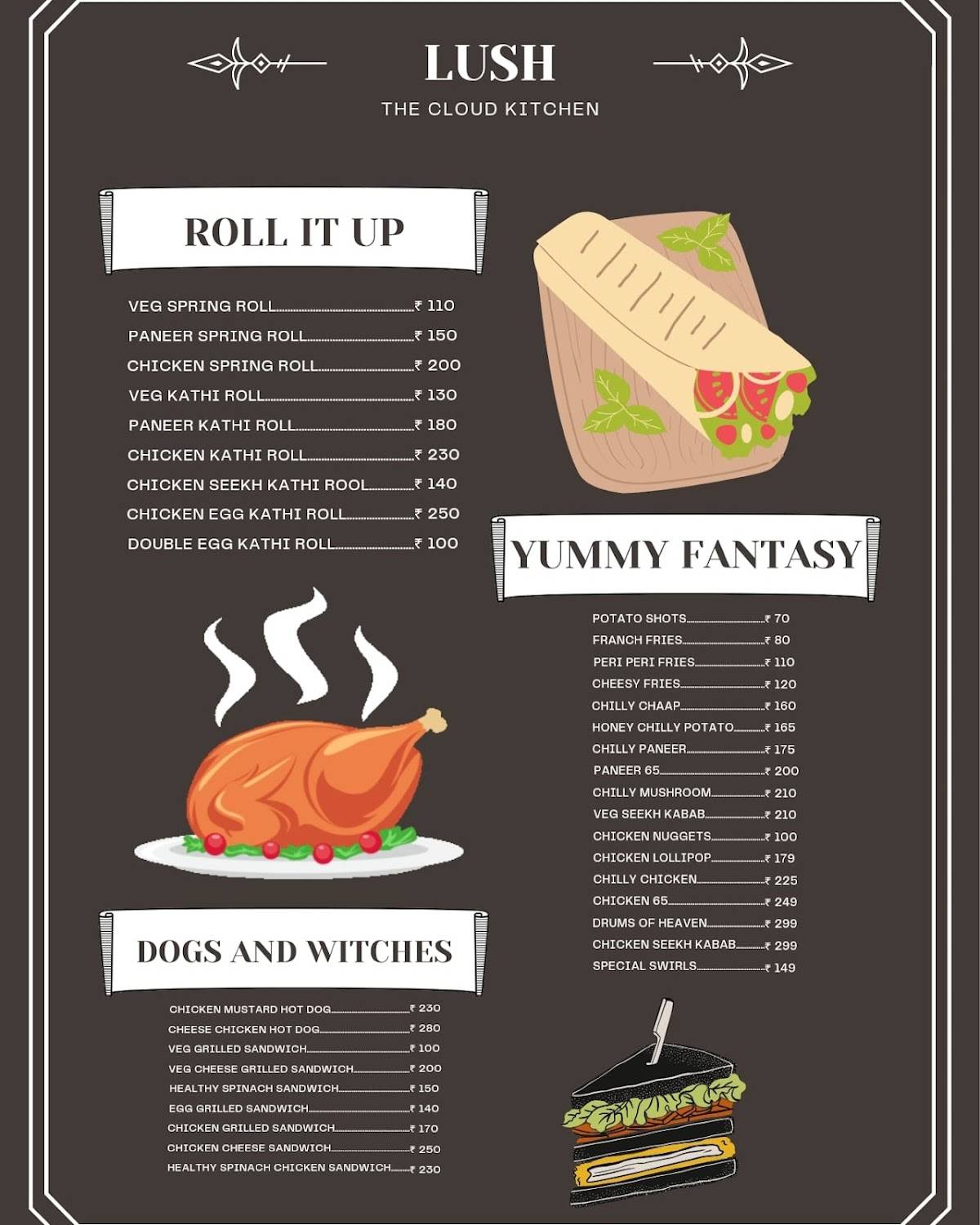 Menu at THE LUSH, New Delhi
