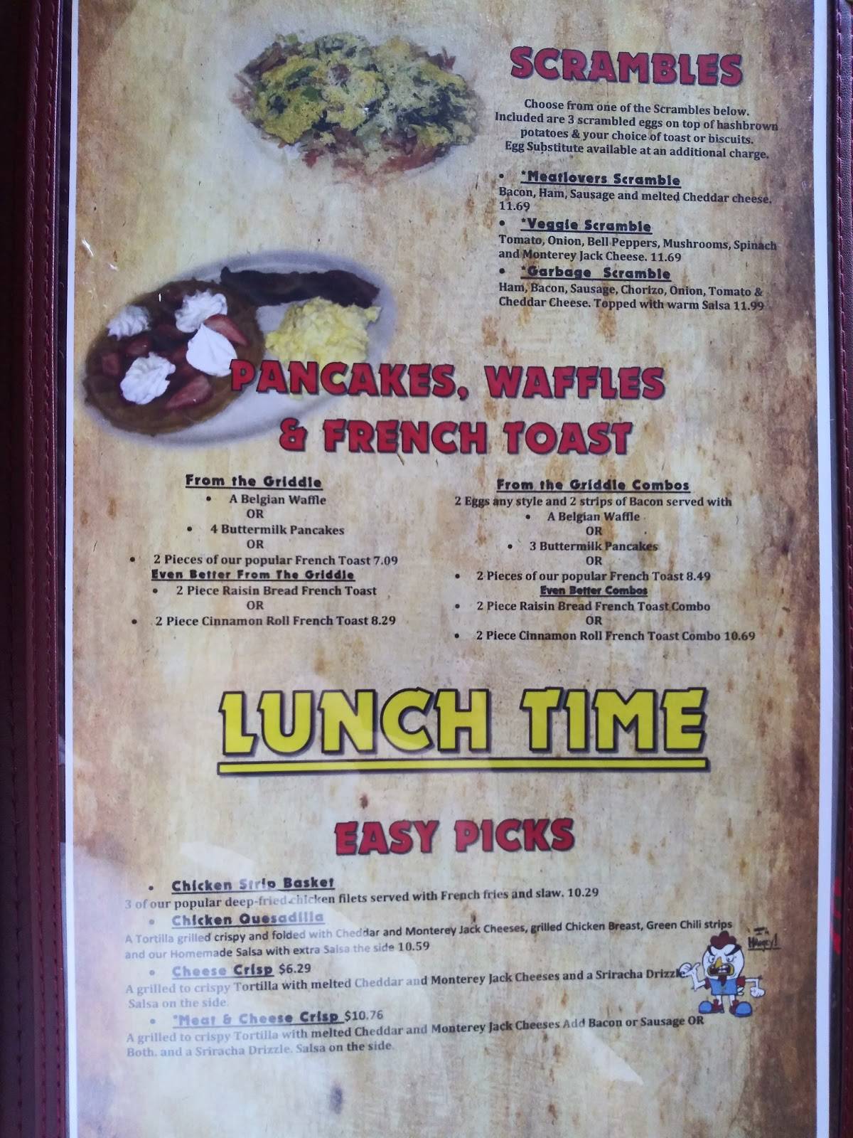 Menu at TJ's Homestyle Restaurant, Avondale, 310 N Dysart Rd