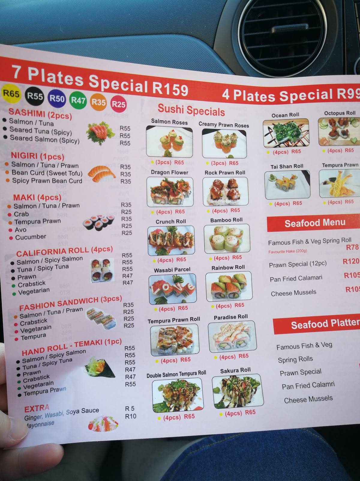 Menu at Taishan Restaurant The Sanctuary Mall (Somerset West), Cape Town