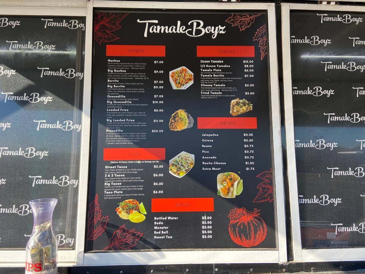 Menu at TamaleBoyz restaurant, Tulsa