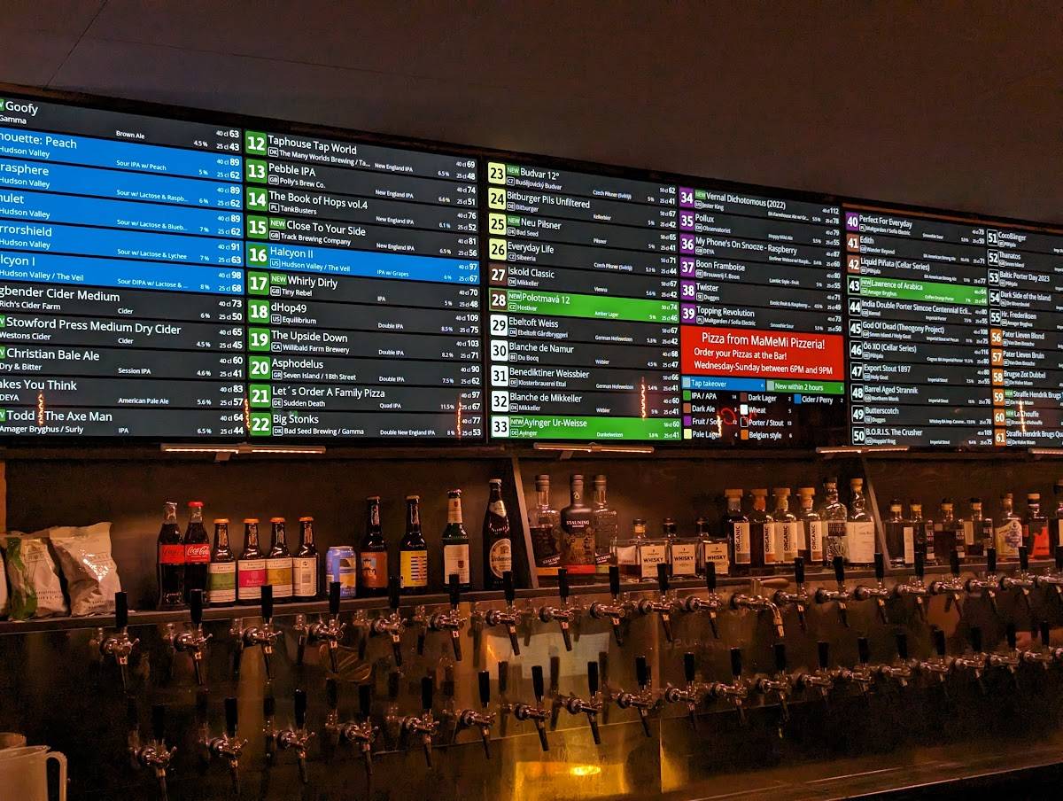 Menu at Taphouse pub & bar, Copenhagen