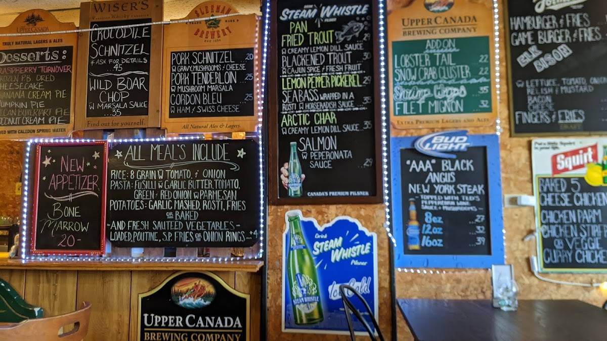 Menu at Ted's Range Road Diner restaurant, Meaford, RR1