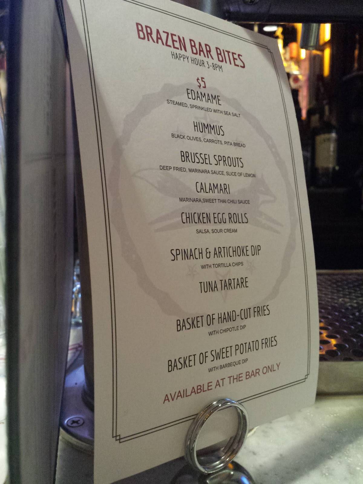 Menu at The Brazen Fox pub & bar, White Plains