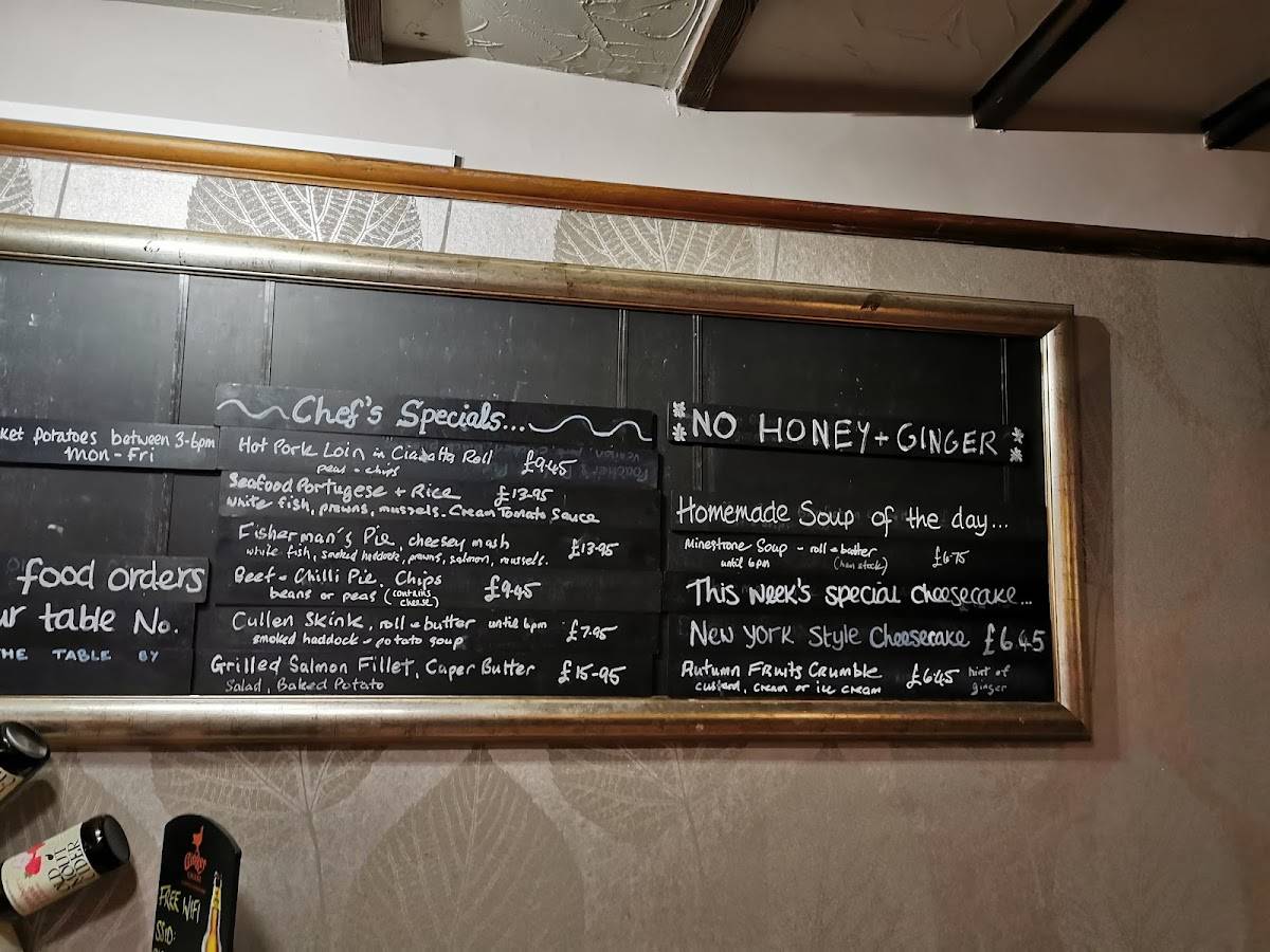 Menu at The middle inn pub & bar, Bamburgh