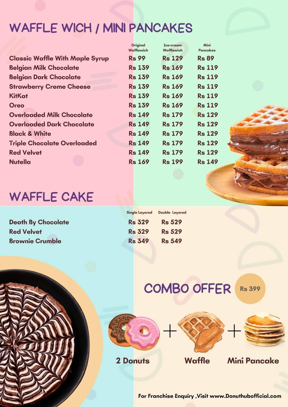 Menu at The Donut Hub, Etawah