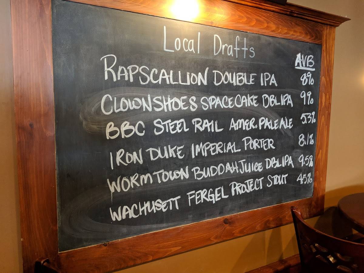 Menu at The Duck restaurant, Sturbridge