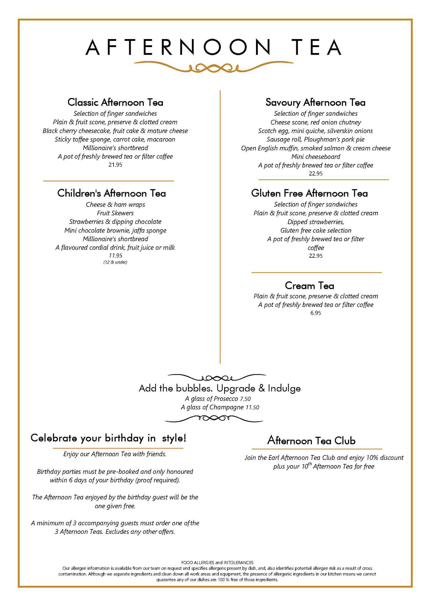 Menu at The Earl Of Doncaster Hotel cafe, Doncaster