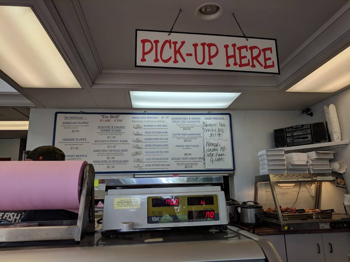 Menu at The Fish Express restaurant, Lihue