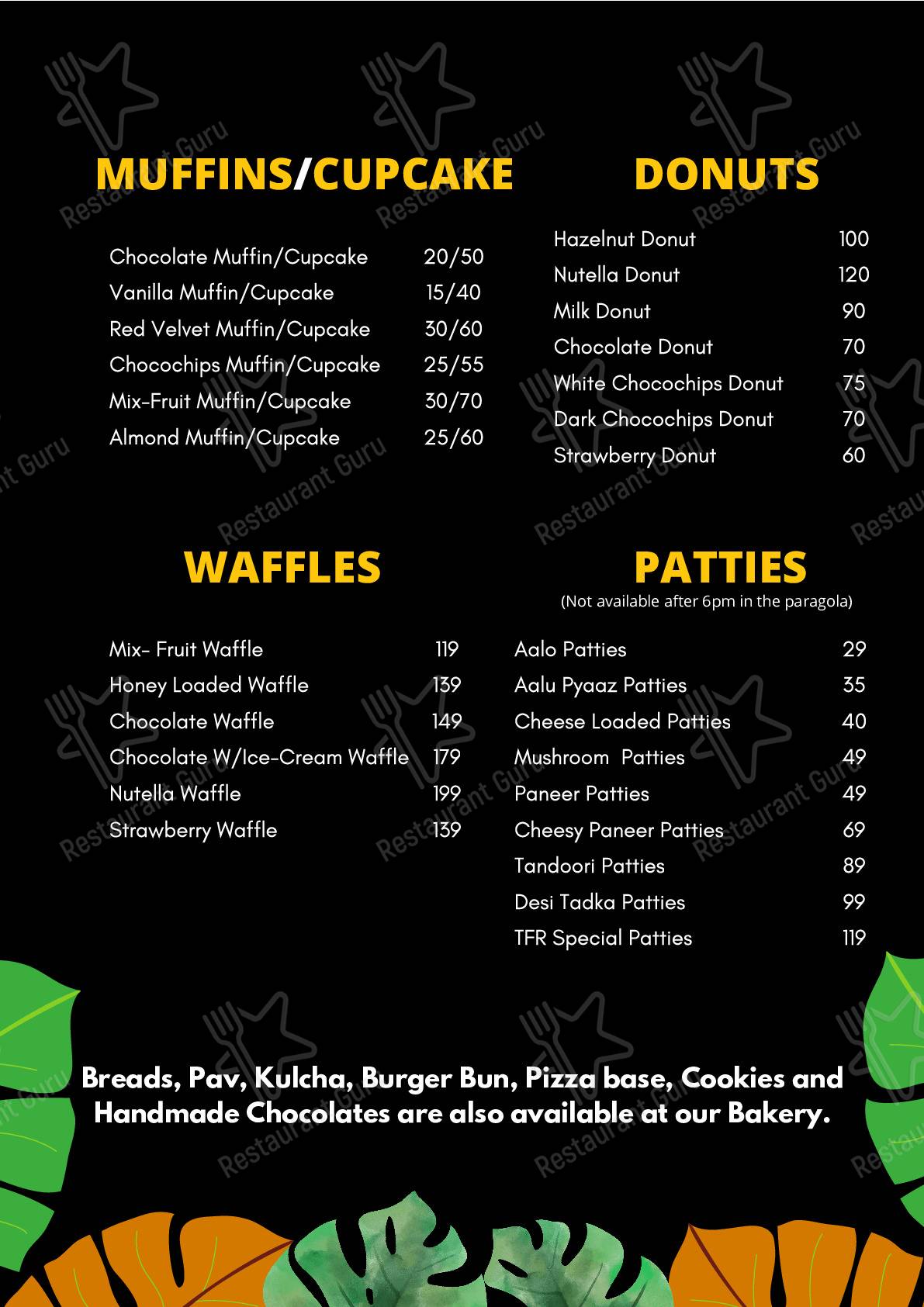 Menu at The Food Republic Chaat Bakery Cafe Restaurant, Alwar