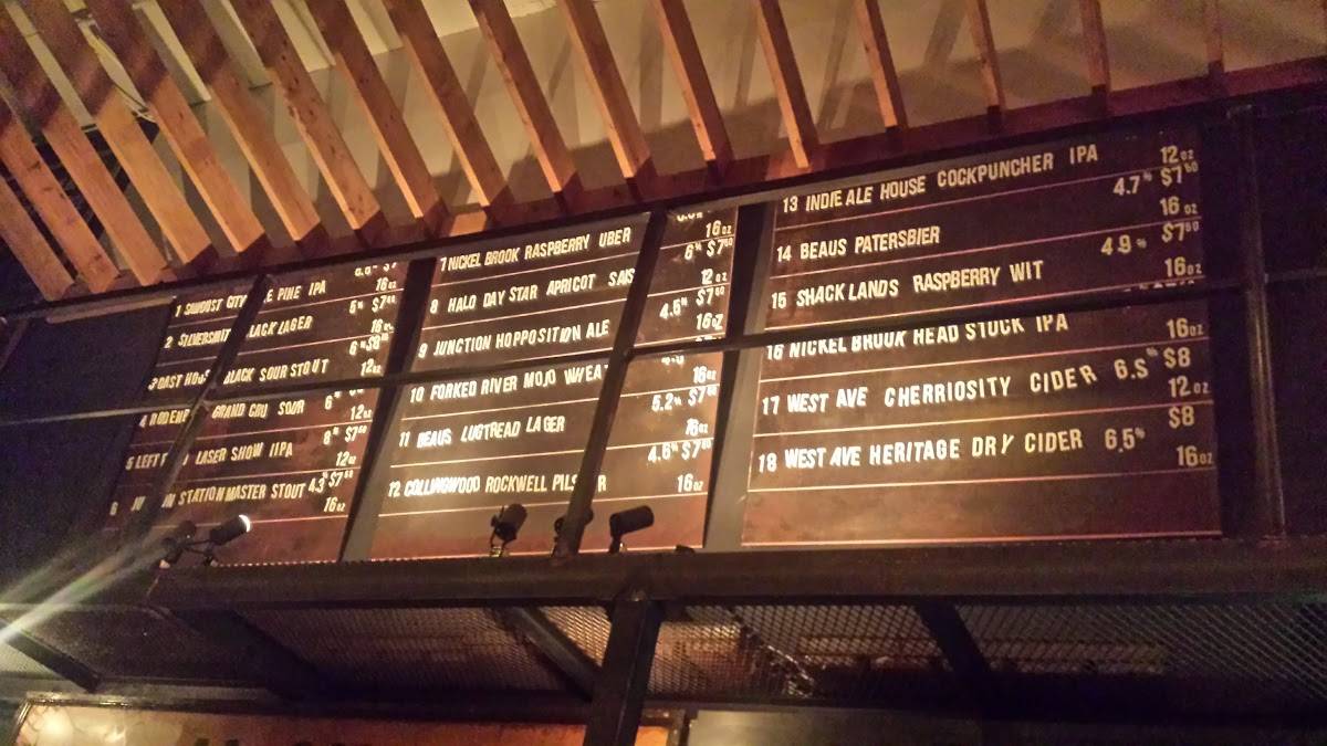 Menu at The Greater Good pub & bar, Toronto
