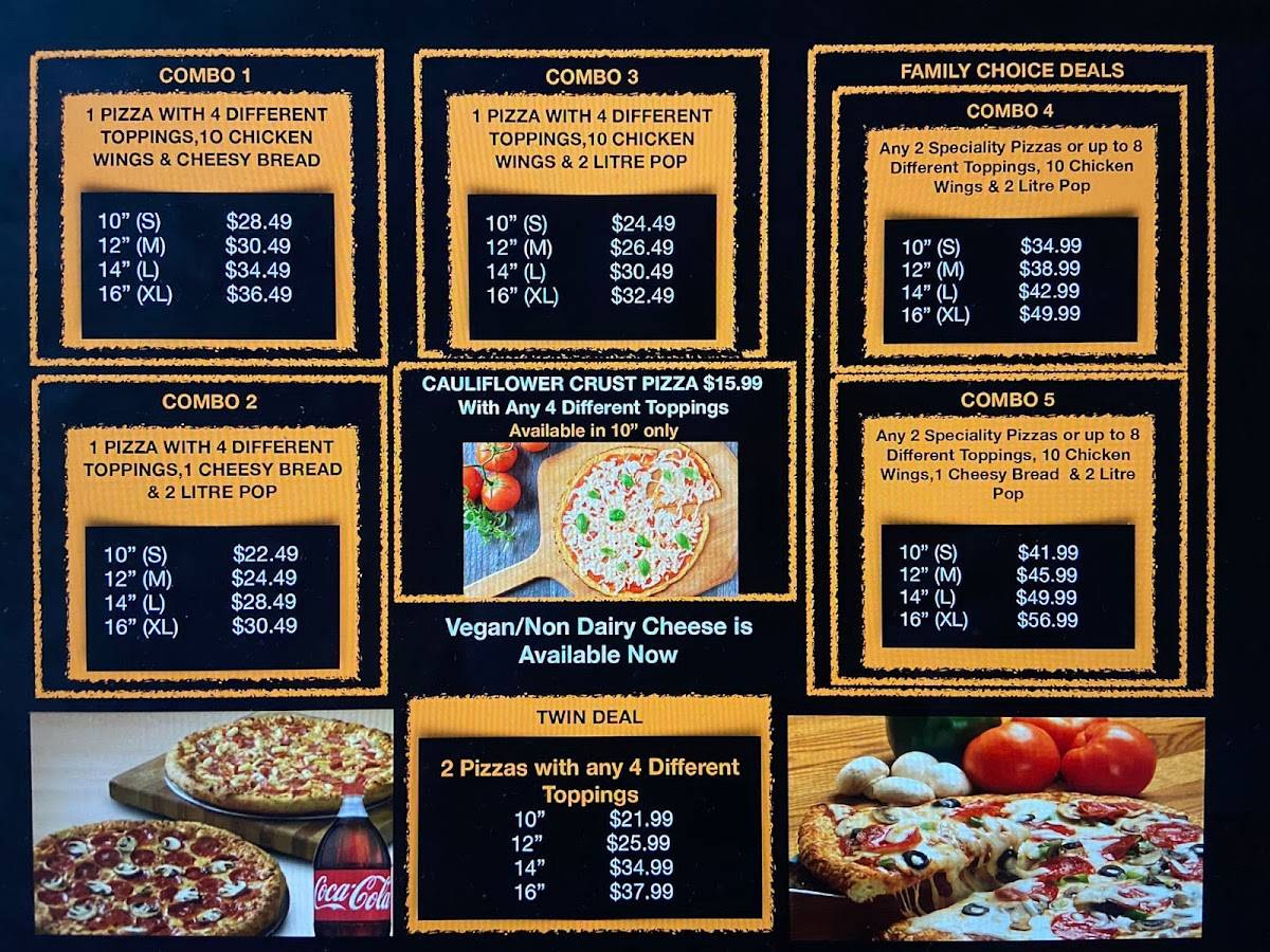Menu at The Pizza Boxx (Stettler) restaurant, Stettler