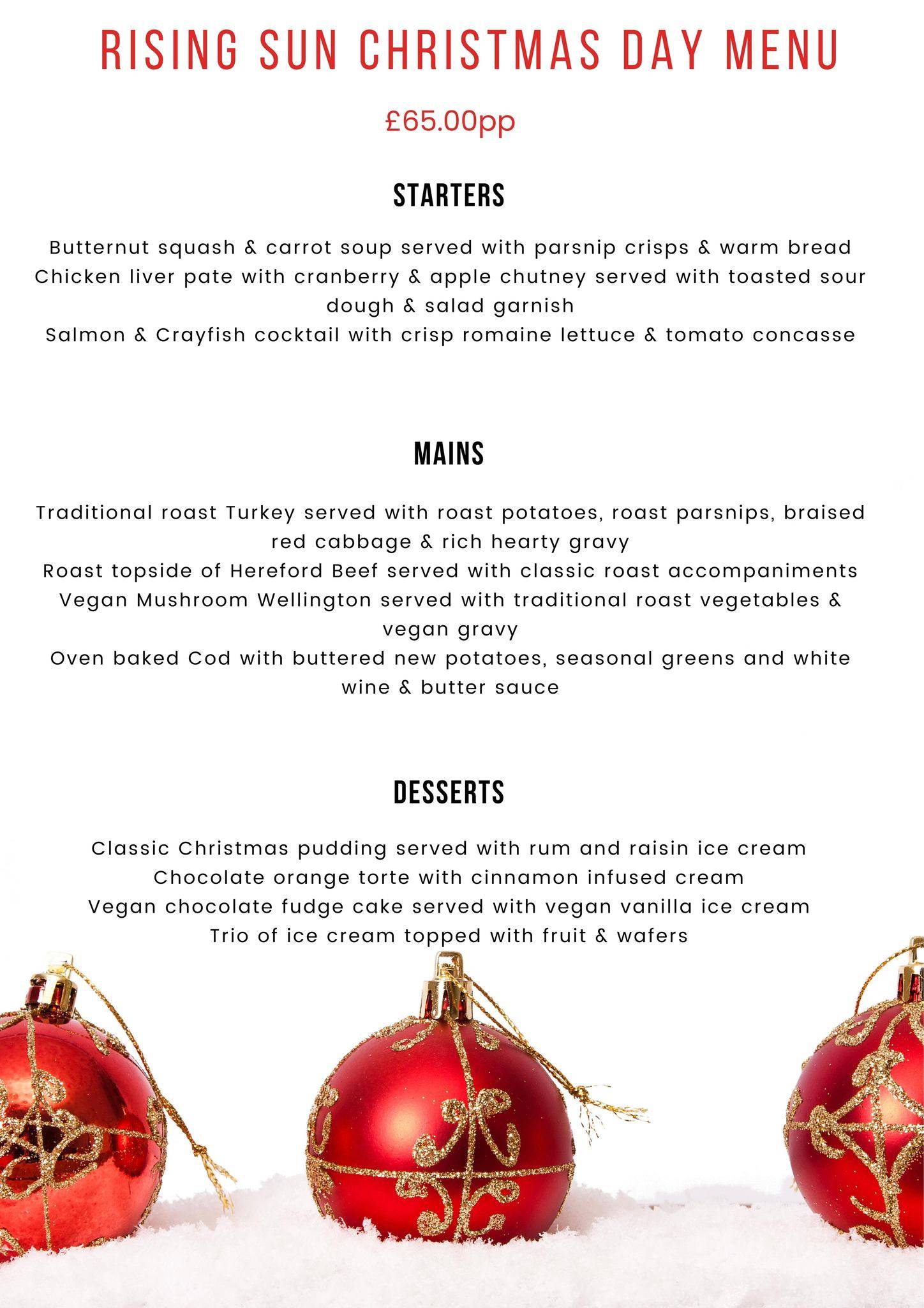 Menu at The Rising Sun Inn, Moseley Green pub & bar, Lydney