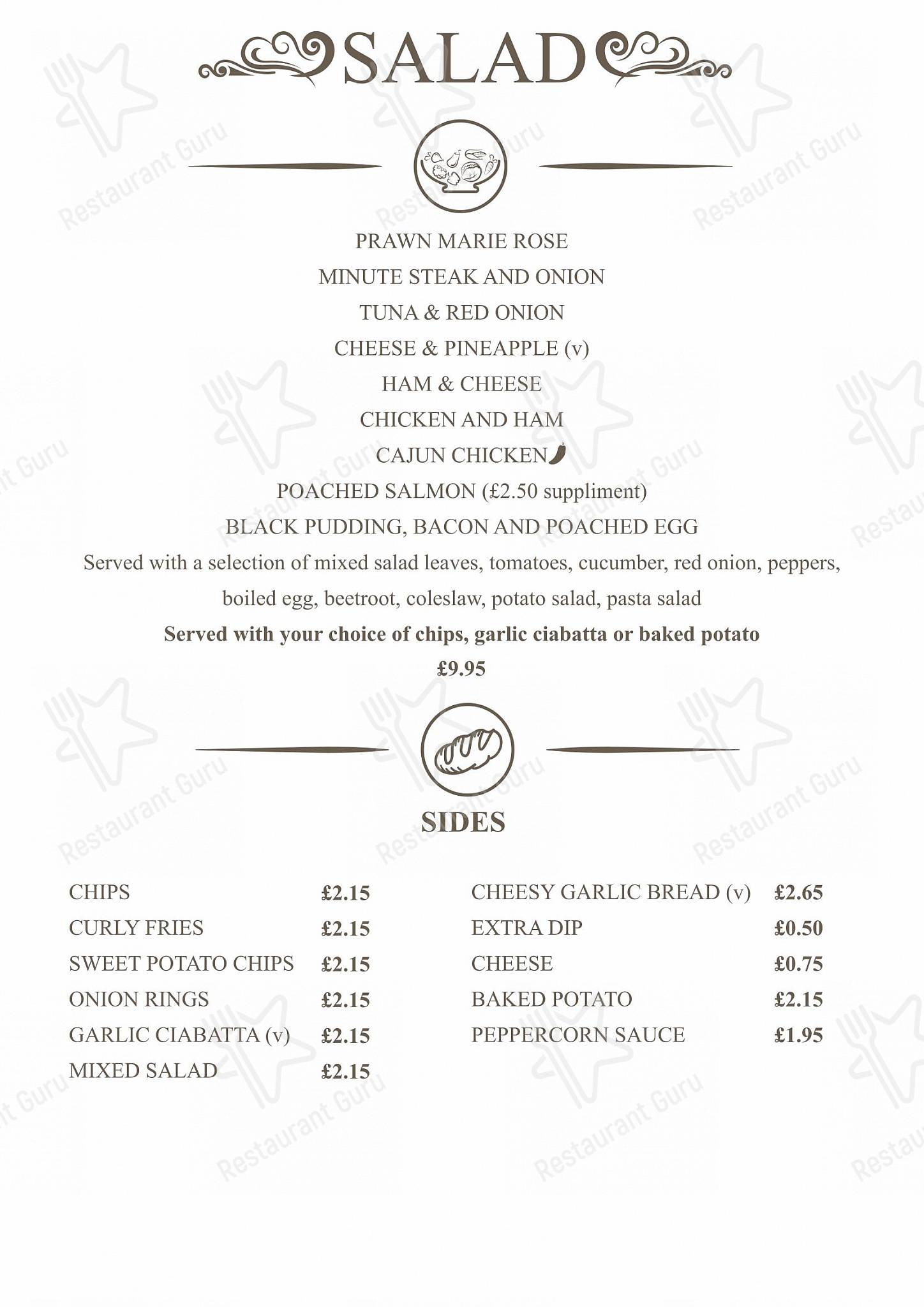 Menu at Royal Oak Alloa pub & bar, Alloa