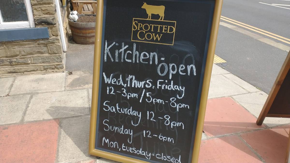 Menu at The Spotted Cow pub & bar, Bradford, 122 Whitehall Rd