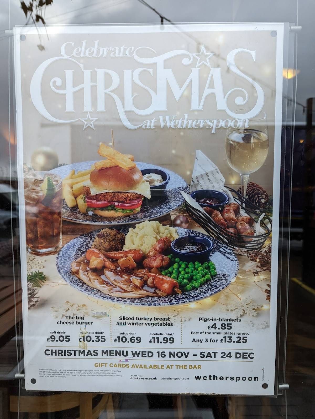 Menu at The Woodthorpe Top - JD Wetherspoon pub & bar, Nottingham