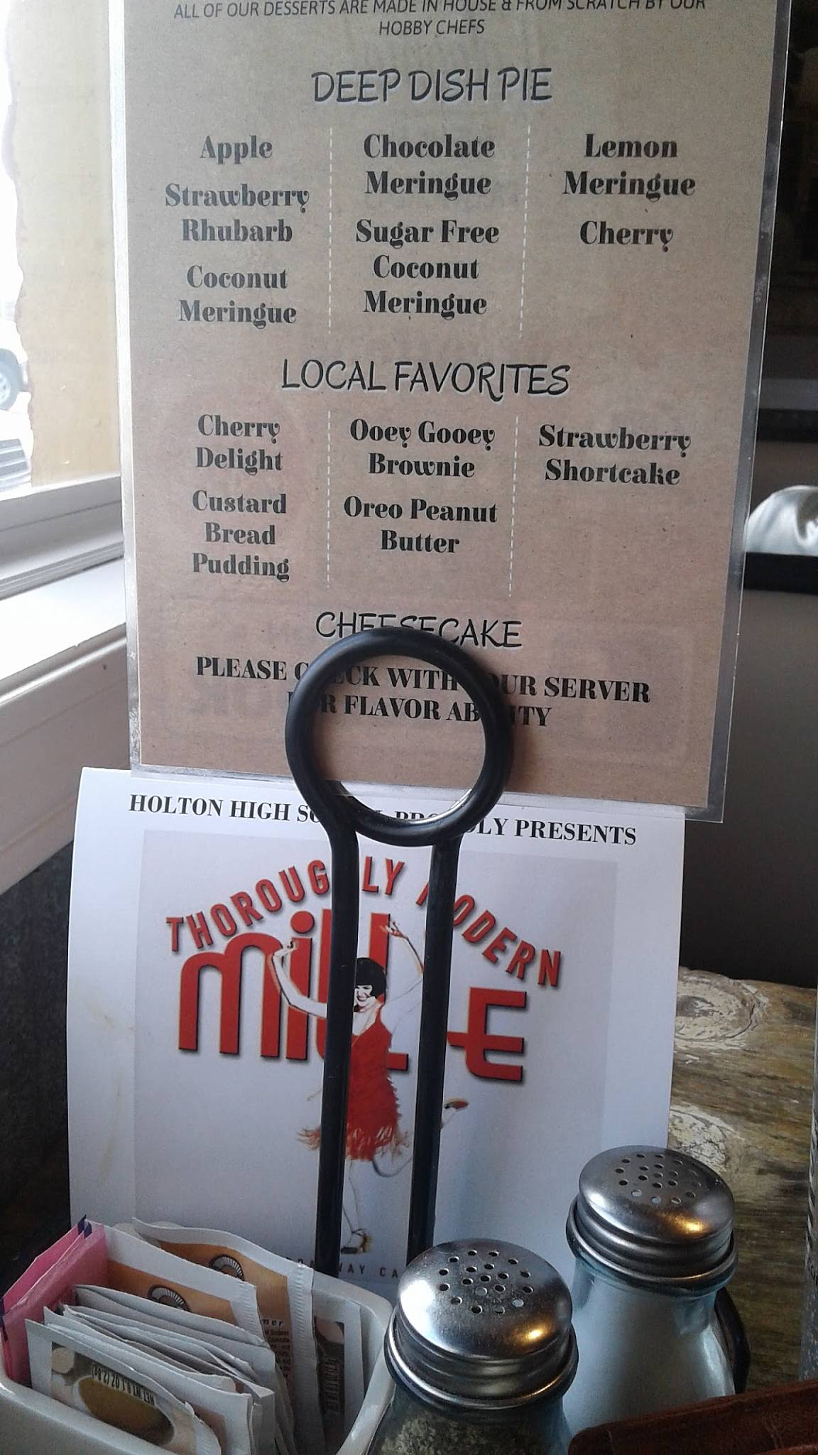 Menu at Trails Café cafe, Holton