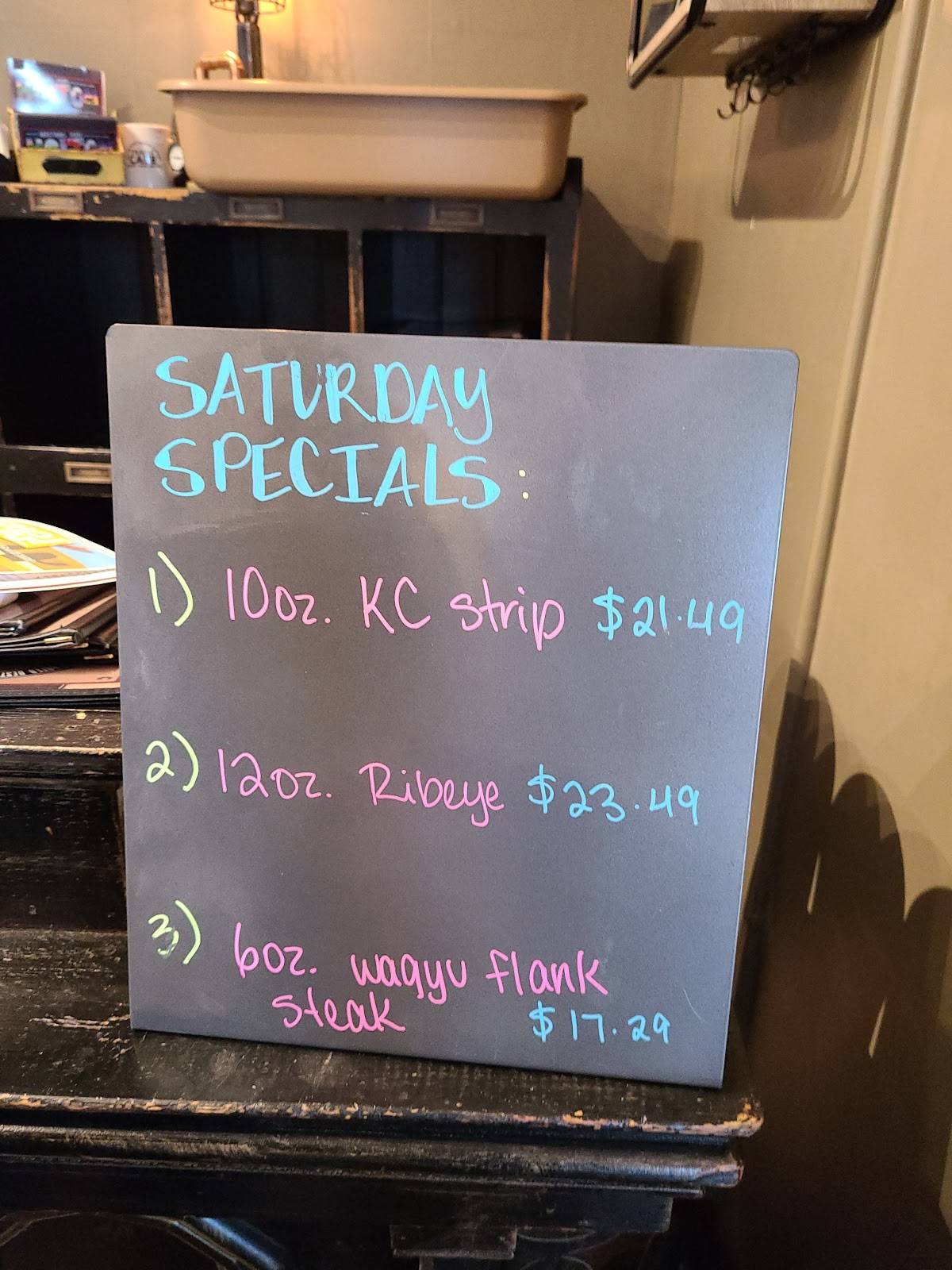 Menu at Trails Café cafe, Holton
