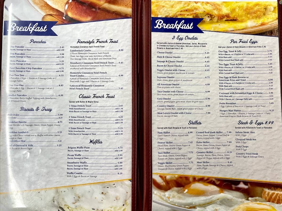 Menu at Two Rivers Family Restaurant, Two Rivers