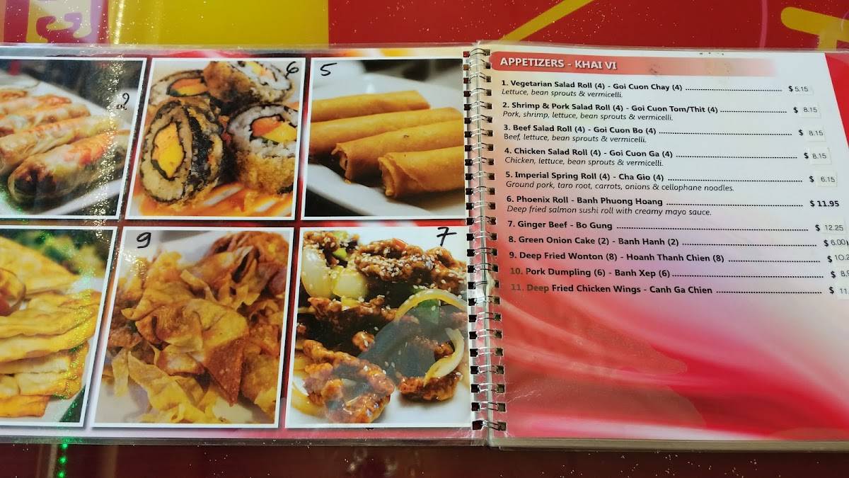 Menu at VN Express (2014) Ltd. restaurant, Fort Saskatchewan