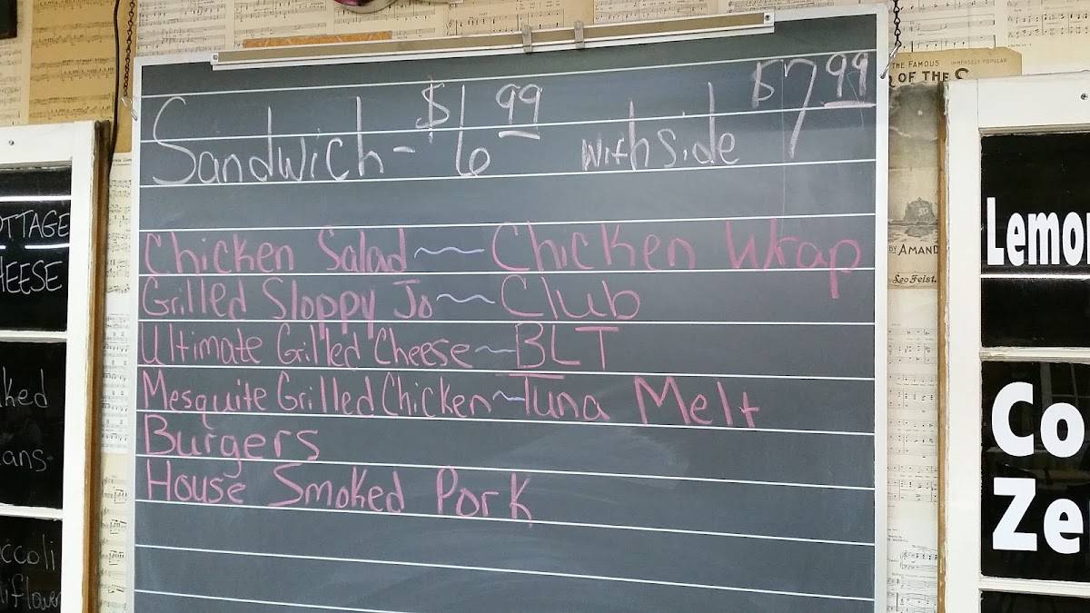 Menu at WILLow LeaVes of Hope restaurant, Hope