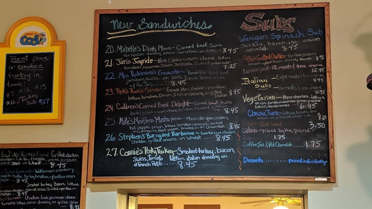 Menu at Wanigan Eatery and Pub, Bay City