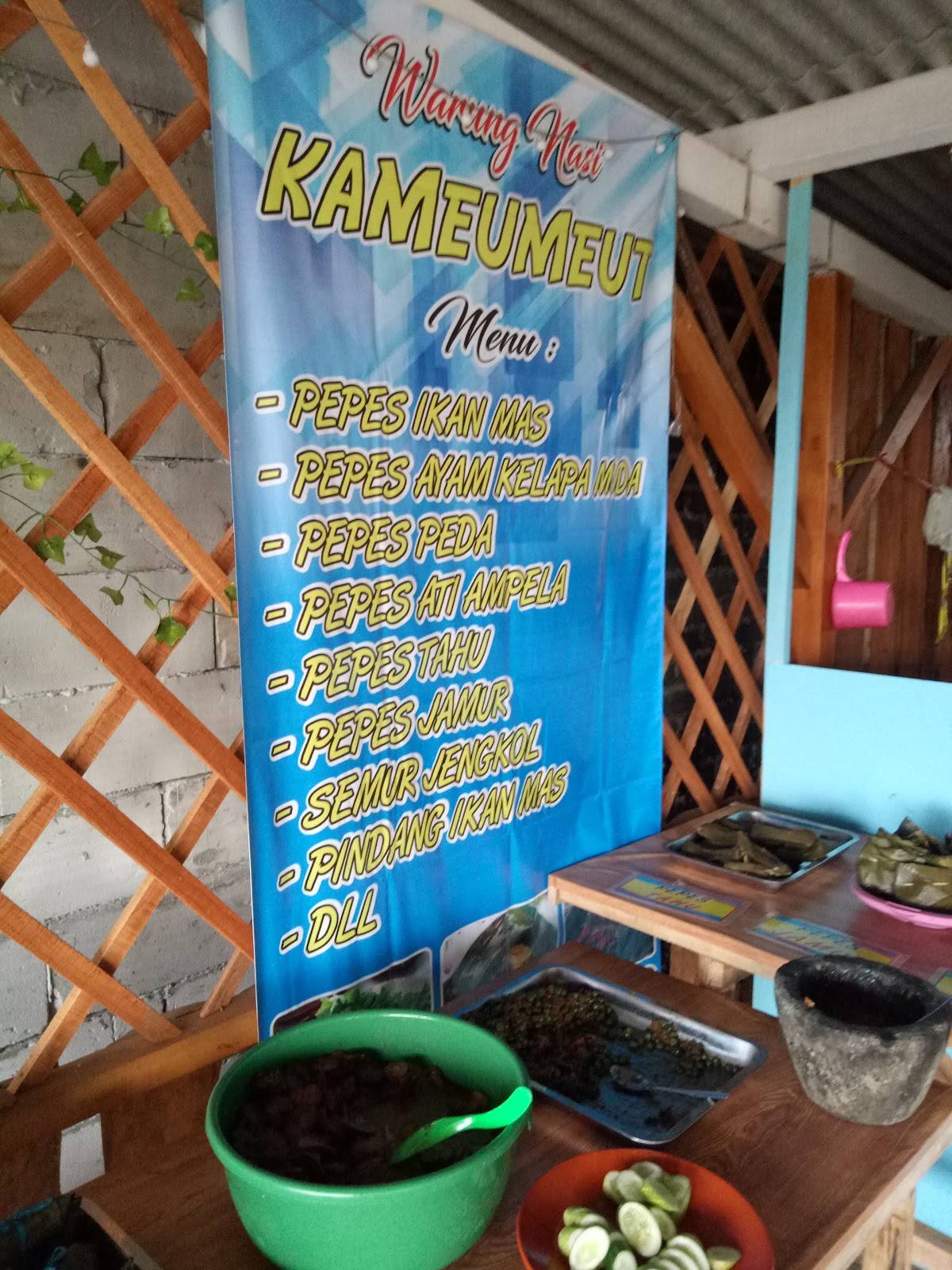 Menu at Warung Nasi Bentang Kameumeut restaurant, Bandung