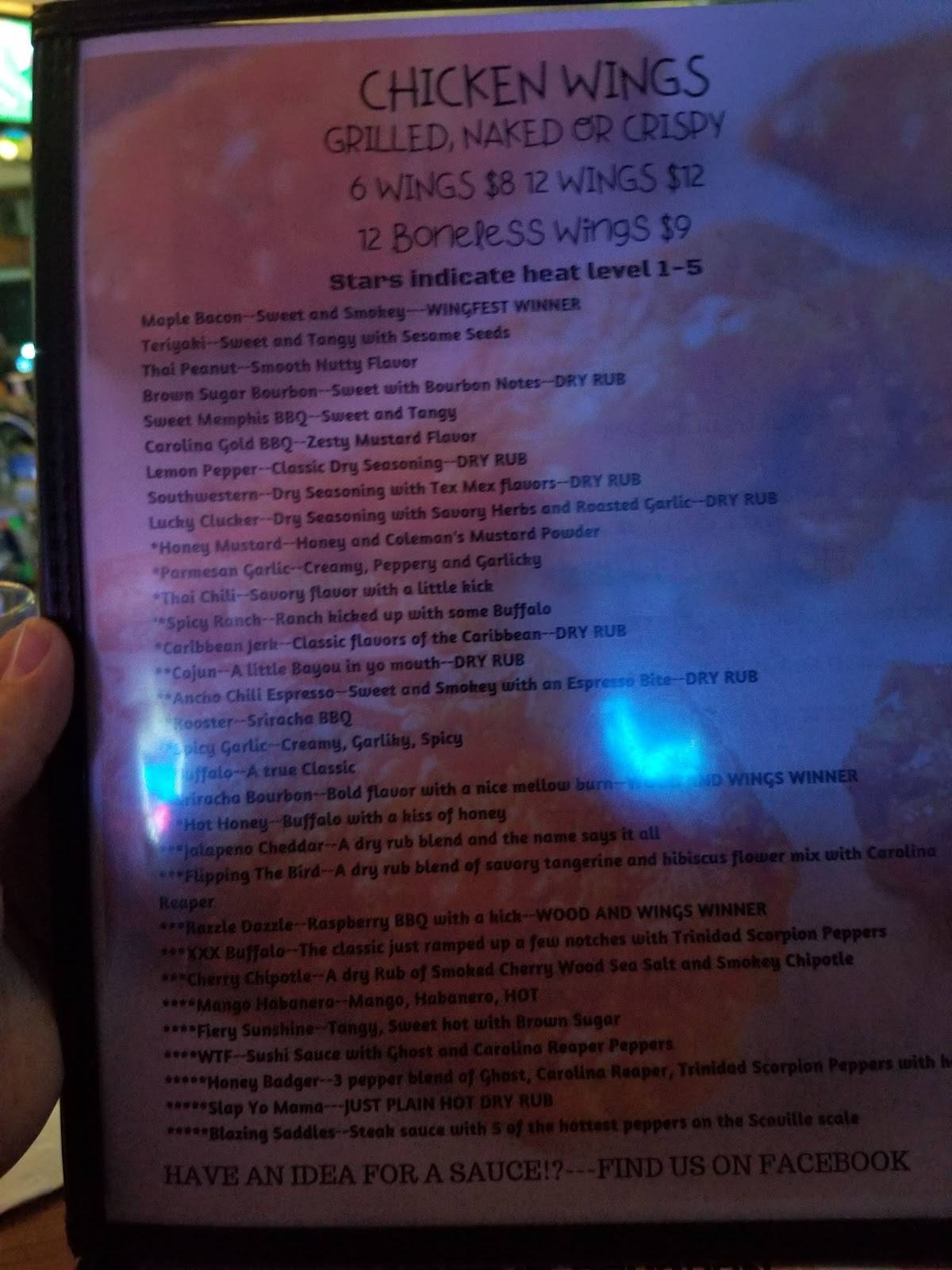 Menu at Limanski's Pub, West Allis
