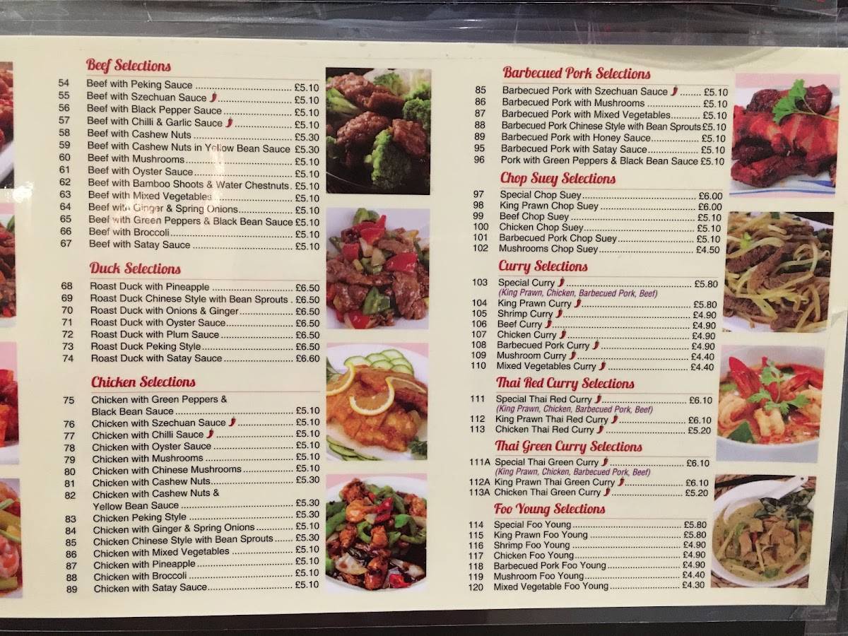 Menu at Wing sing Chinese takeaway restaurant, Altrincham, 32 Riddings road