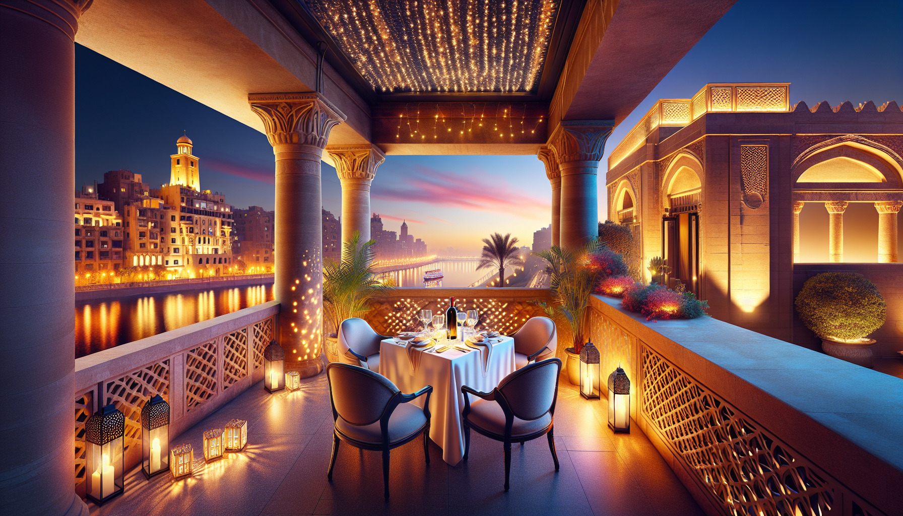 Romantic Dinner Spots with Terraces in Cairo