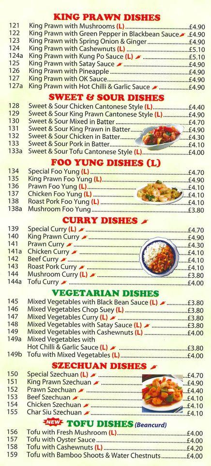 Menu at Hold King fast food, Bradford