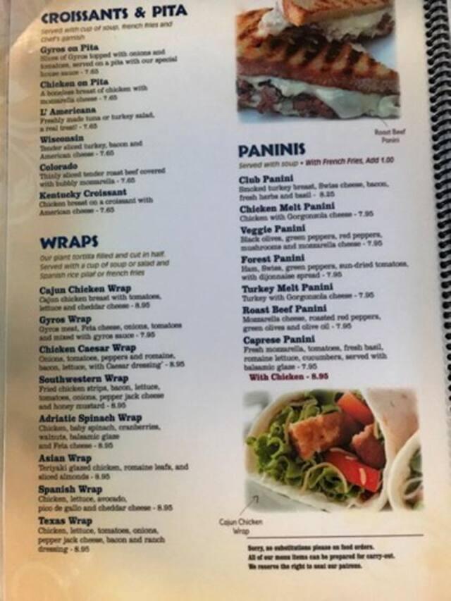 Menu at Blue Bay Restaurant, Mukwonago