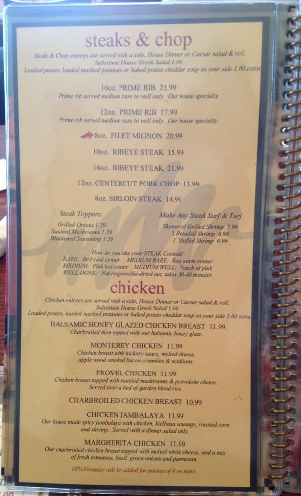 Menu at Fiddlestiks Food & Spirits Company restaurant, Hannibal
