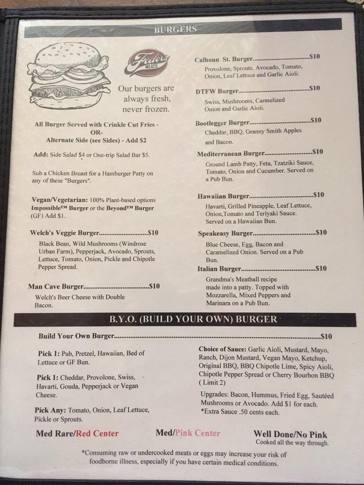 Menu at Proof° pub & bar, Fort Wayne