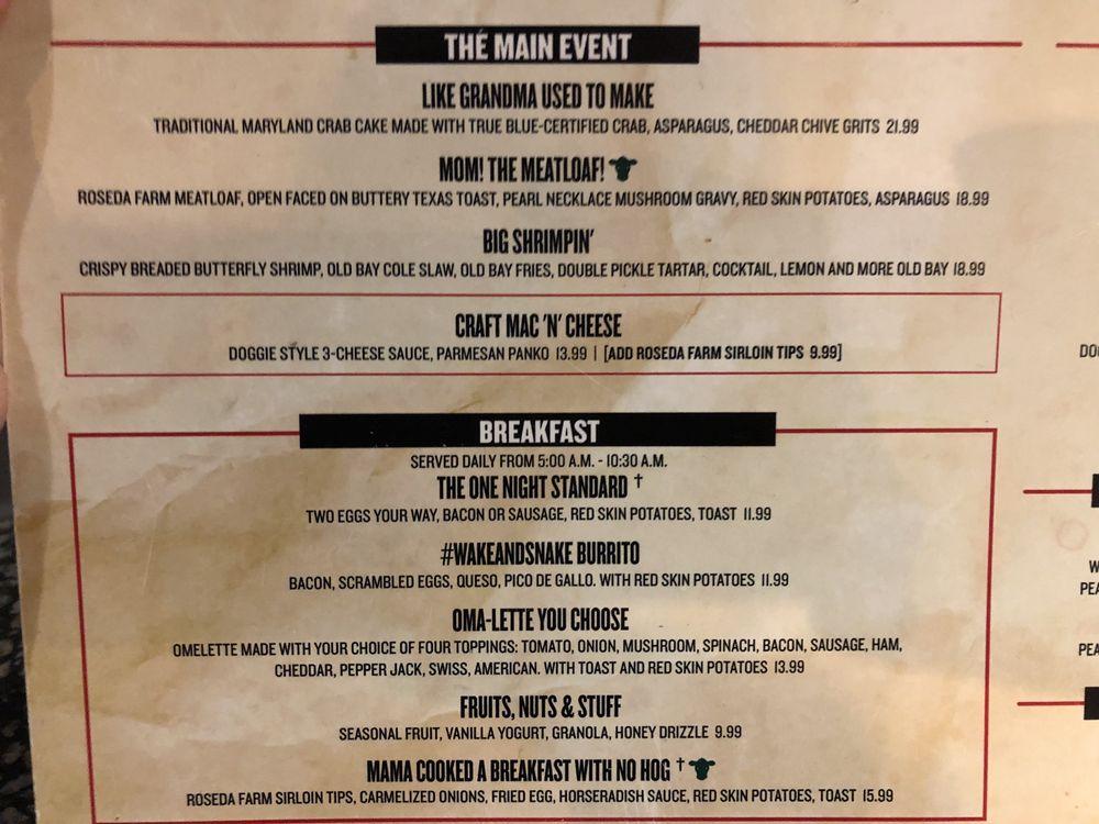 Menu at Flying Dog Tap House pub & bar, Baltimore, 7050 Friendship Rd